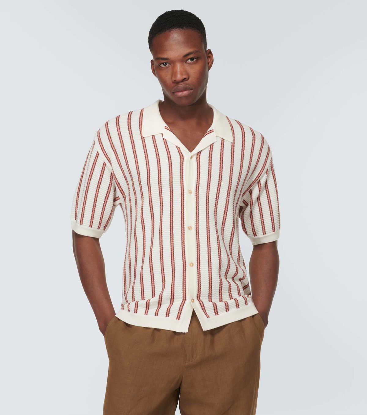 King & Tuckfield Striped wool shirt King and Tuckfield
