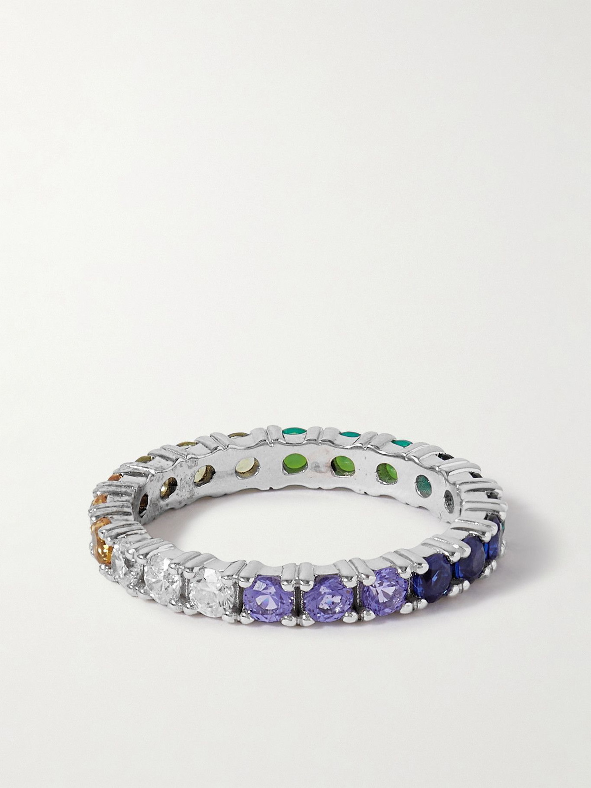 Hatton Labs - Sterling Silver Crystal Ring - Multi Hatton Labs