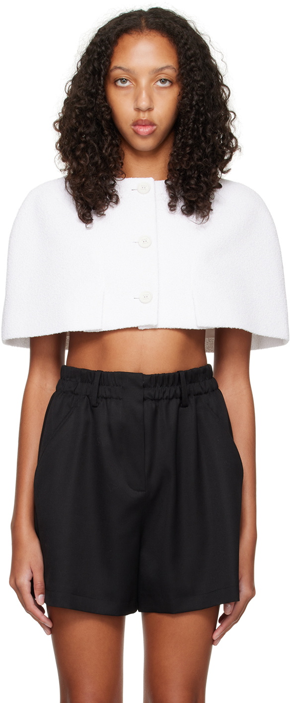 Nina Ricci White Cropped Jacket Nina Ricci