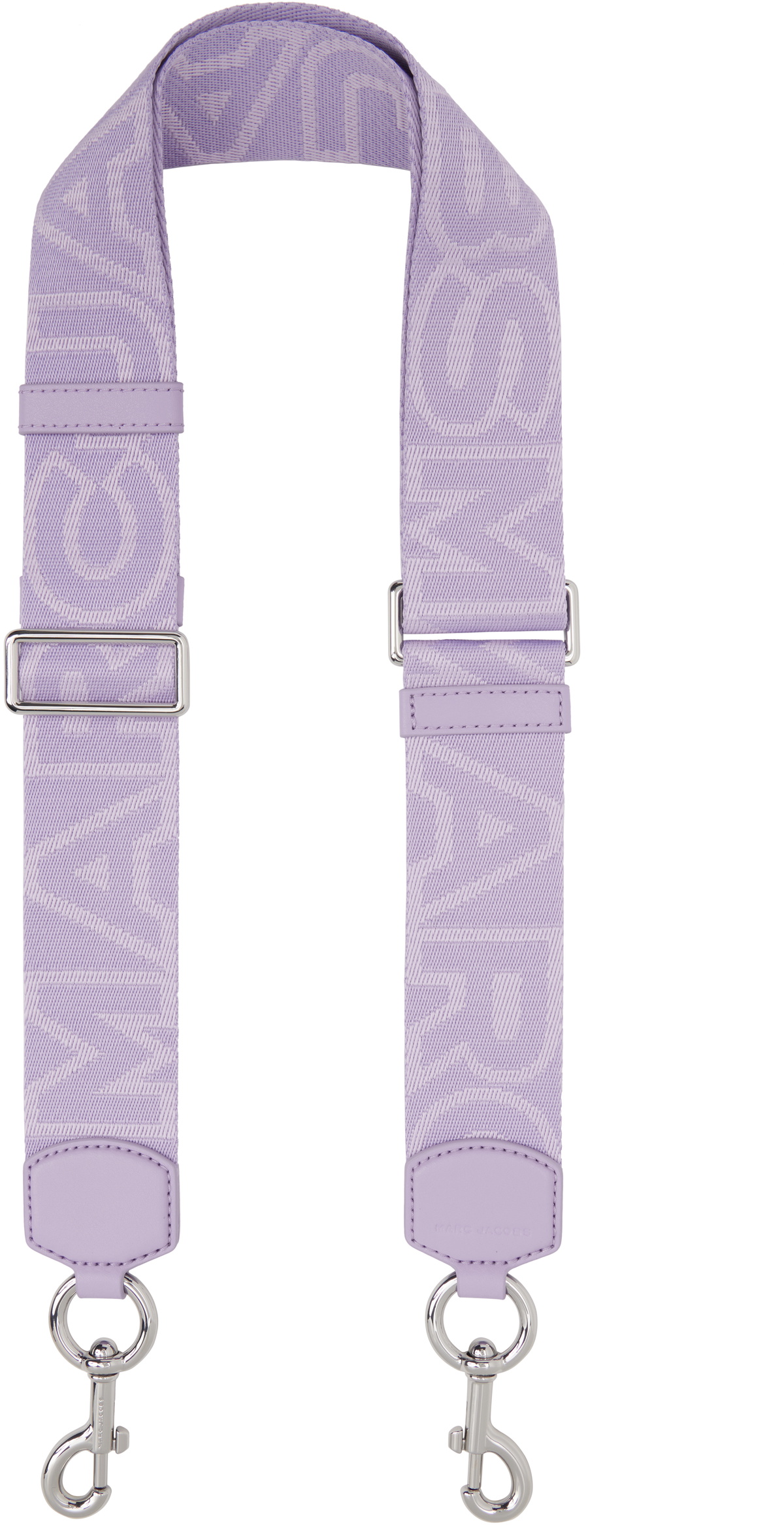 Marc Jacobs Purple 'The Outline Logo Webbing' Shoulder Strap Marc Jacobs