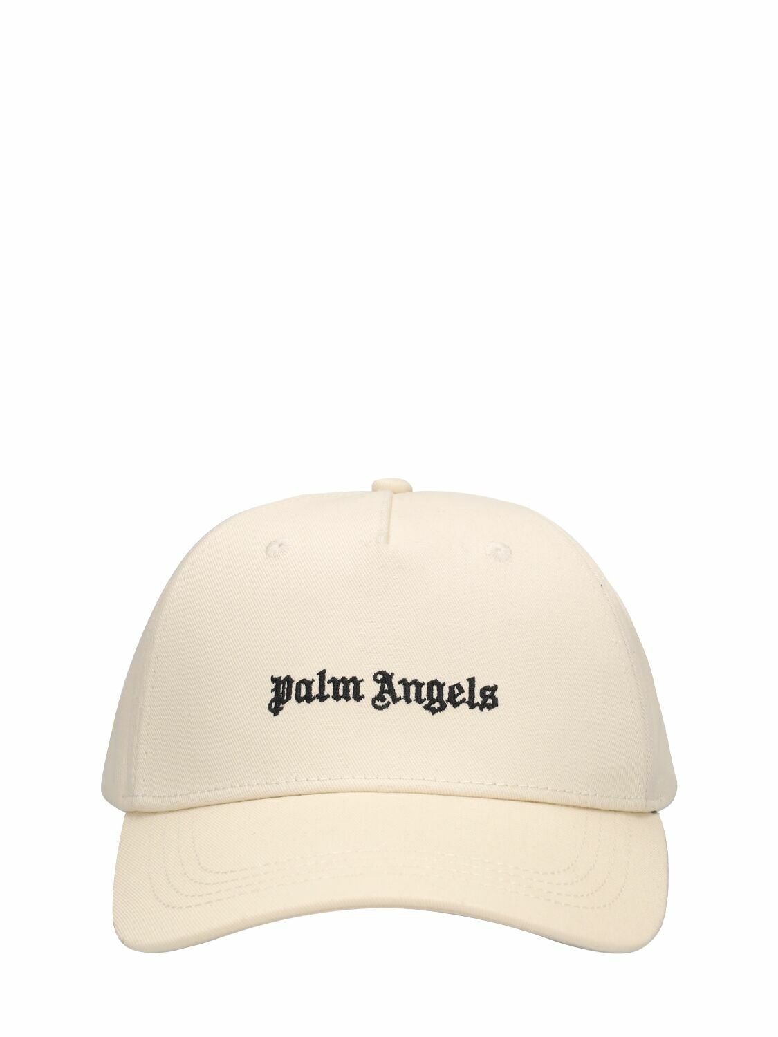 PALM ANGELS - Classic Logo Cotton Baseball Cap Palm Angels