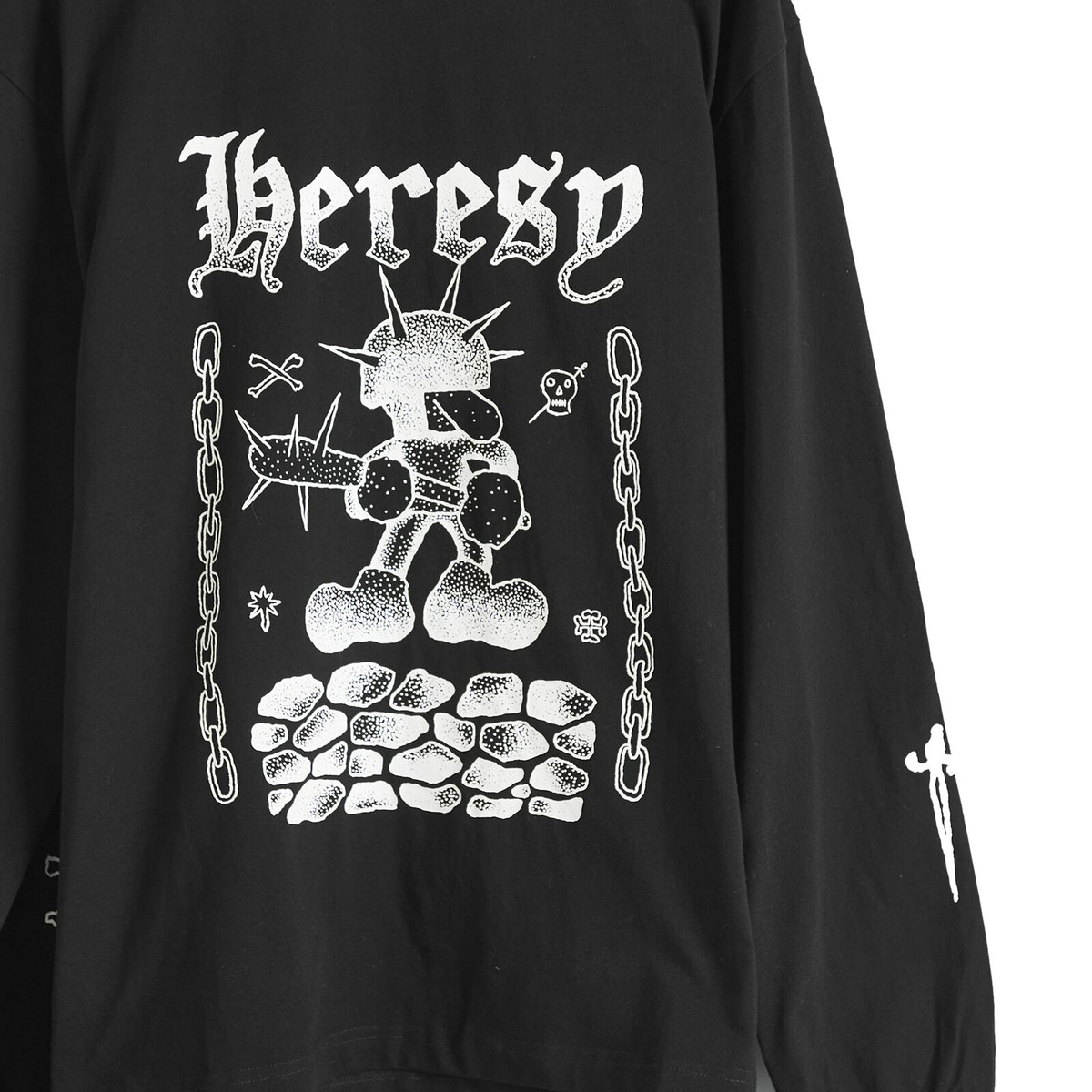 Heresy Fightin' Longsleeve T-Shirt in Black Heresy