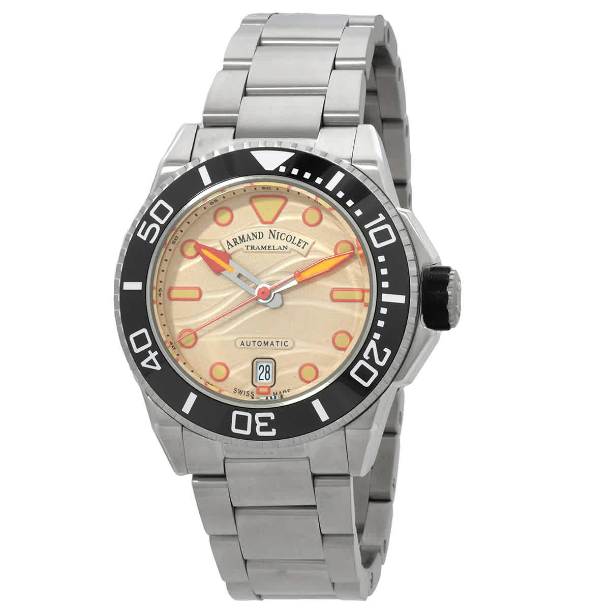 Armand Nicolet JSH Automatic Mens Watch A481PGN-KO-MA2481AA Armand Nicolet