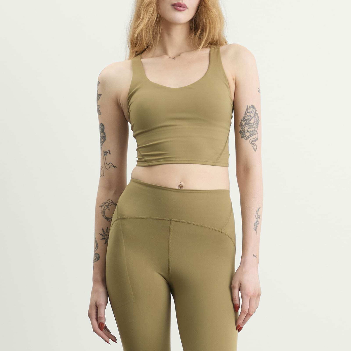 The North Face Women's Jaida Long Line Bra in Cedar The North Face