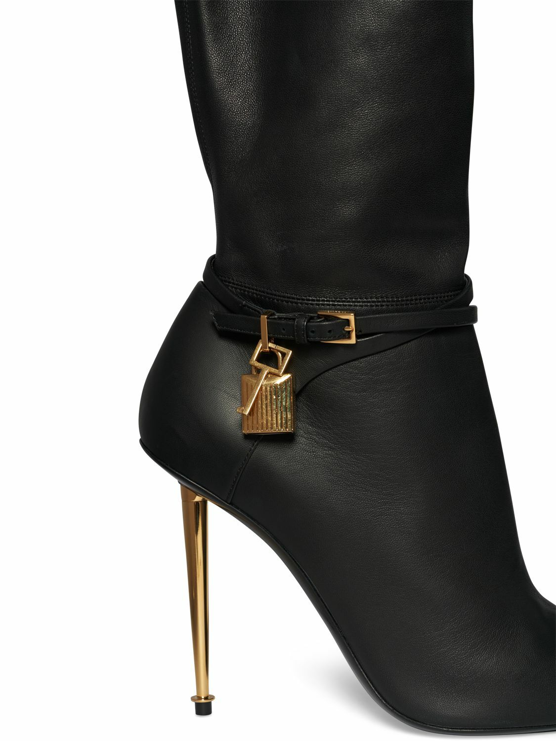 TOM FORD - 105mm Padlock Leather Over-the-knee Boot TOM FORD