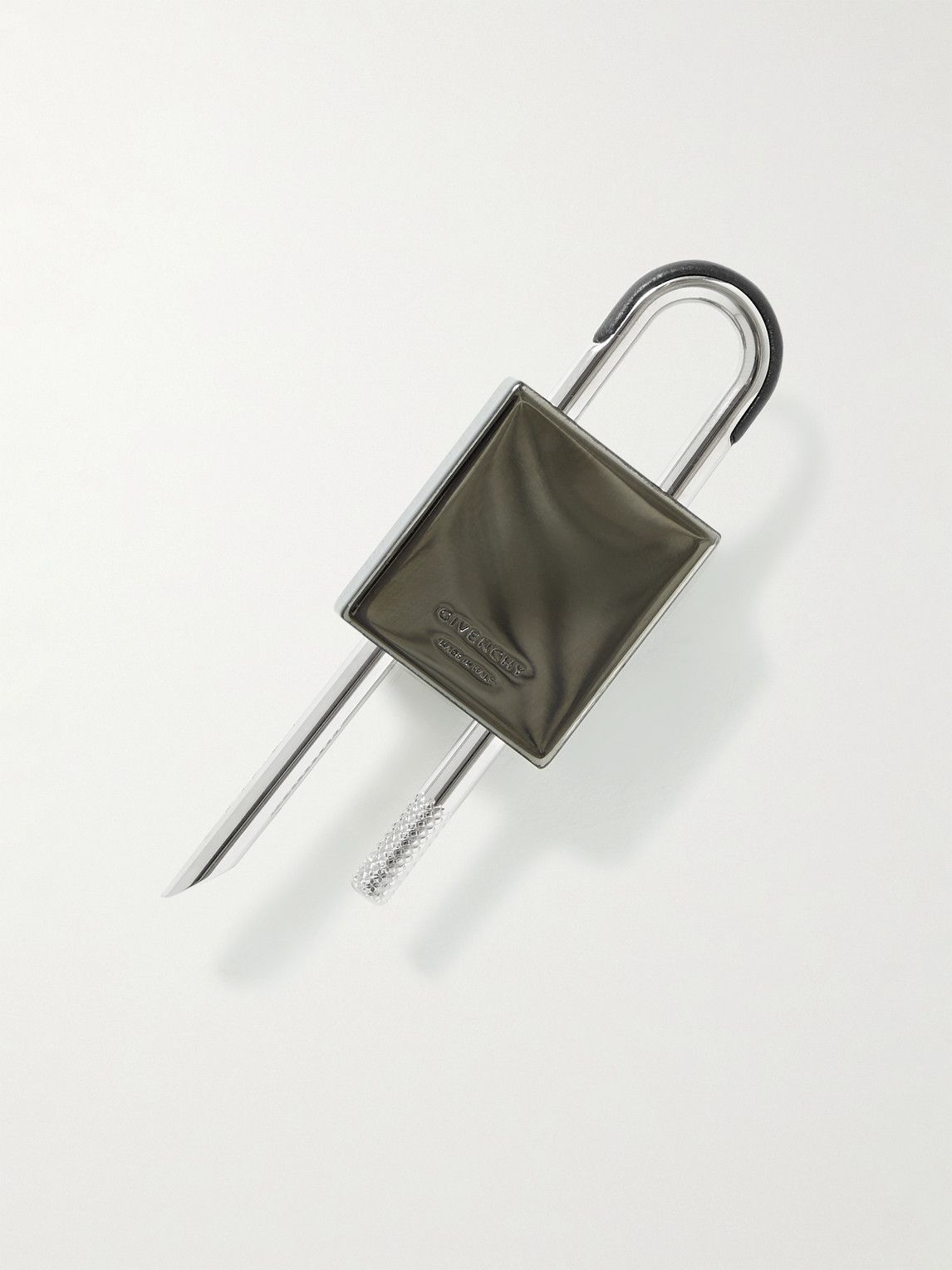 Givenchy - Logo-Detailed Leather-Trimmed Painted Padlock Givenchy