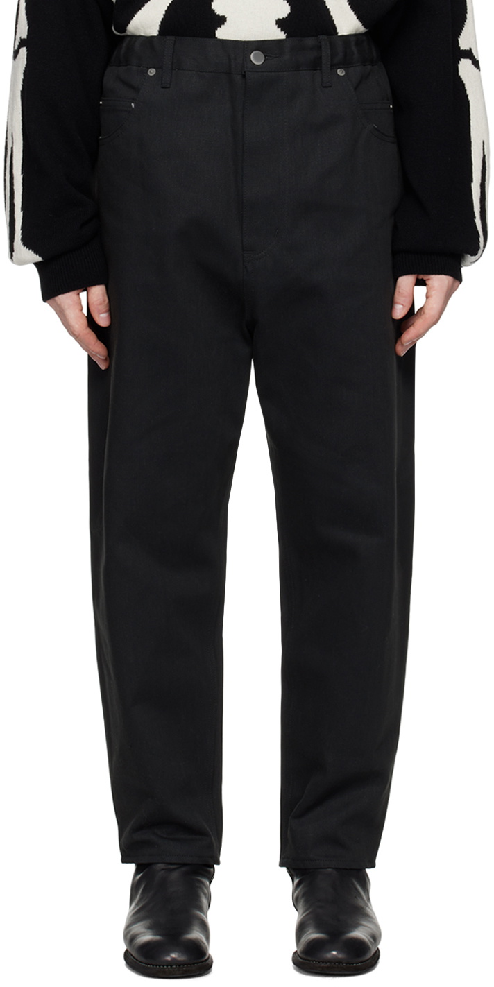 TAKAHIROMIYASHITA TheSoloist. Black Super Loose Fit Jeans ...