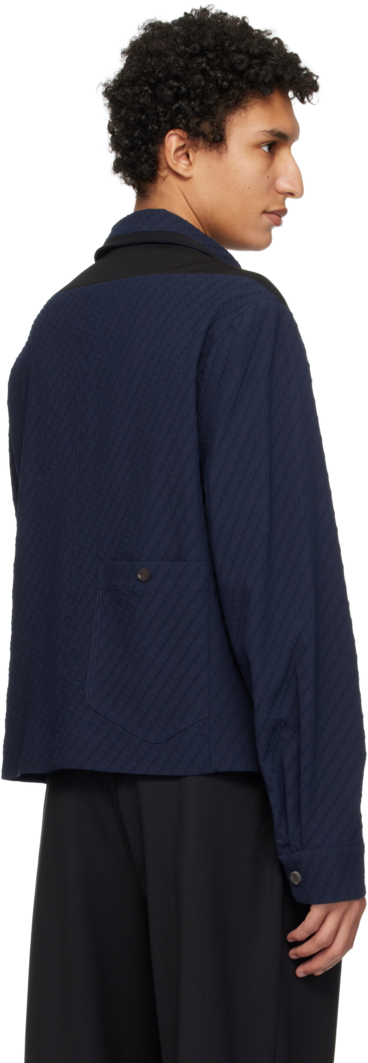 Kiko Kostadinov Navy Noro Jacket Kiko Kostadinov