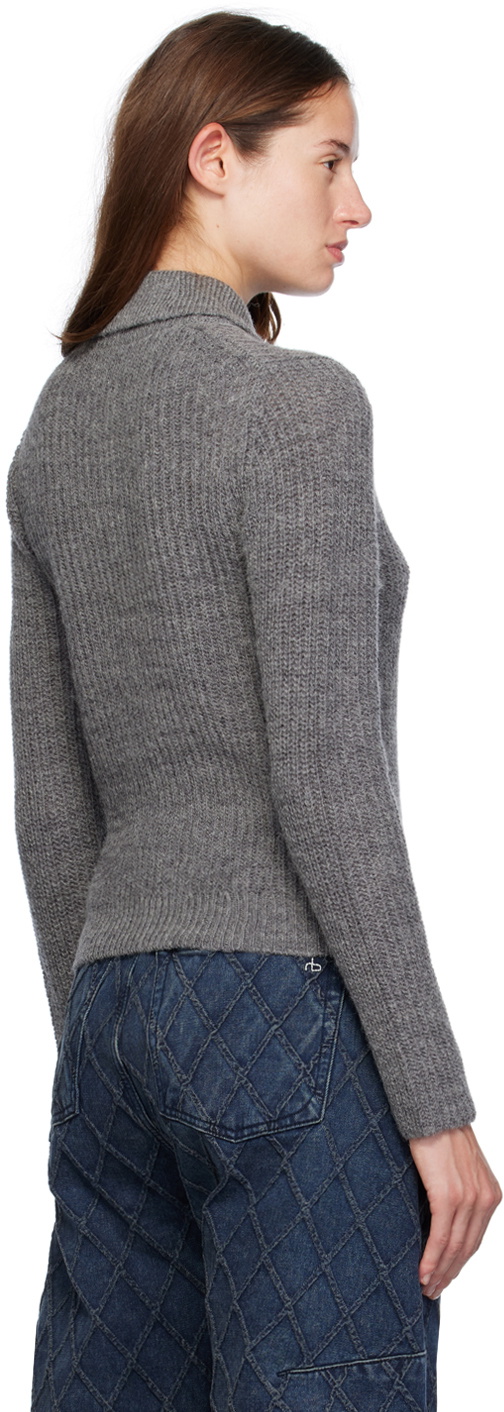 rag & bone Gray Madix Polo Rag and Bone