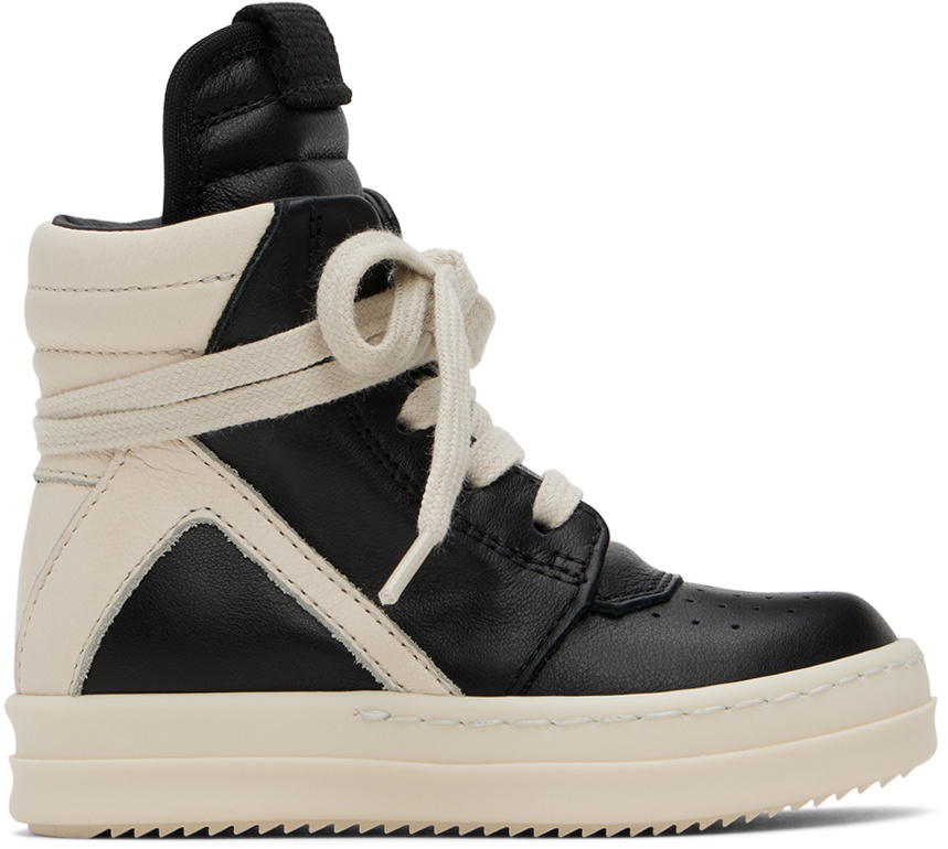 Rick Owens Baby Black & Off-White Babygeo Sneakers Rick Owens