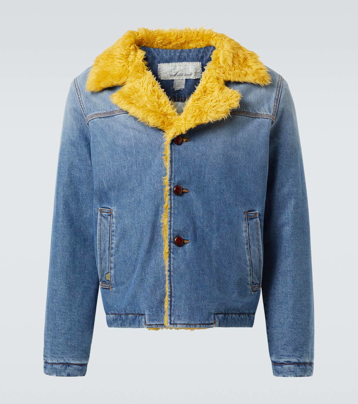 ERL Faux shearling-lined denim jacket ERL