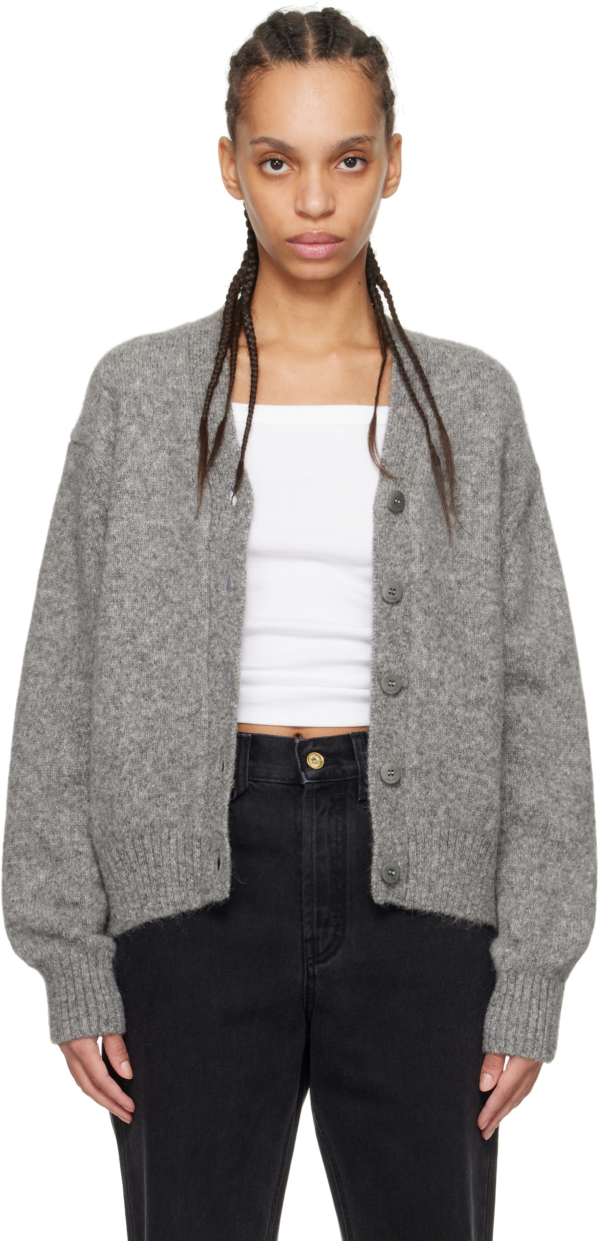 JACQUEMUS Gray 'The Jacquemus' Cardigan Jacquemus
