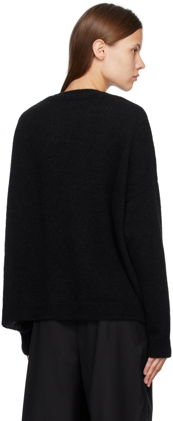 CORDERA Black Asymmetric Cardigan CORDERA