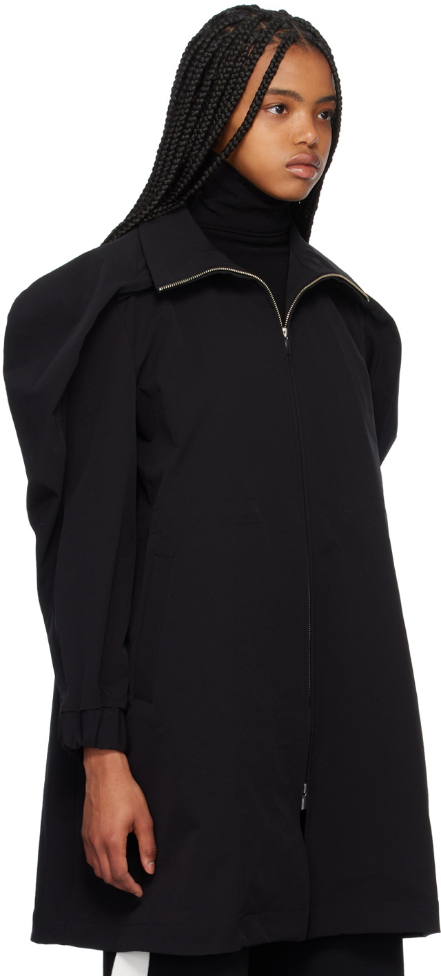 Issey Miyake Black Balloon Sleeve Coat Issey Miyake Men