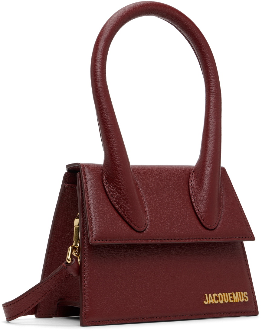 Jacquemus Burgundy 'Le Chiquito Moyen' Bag Jacquemus