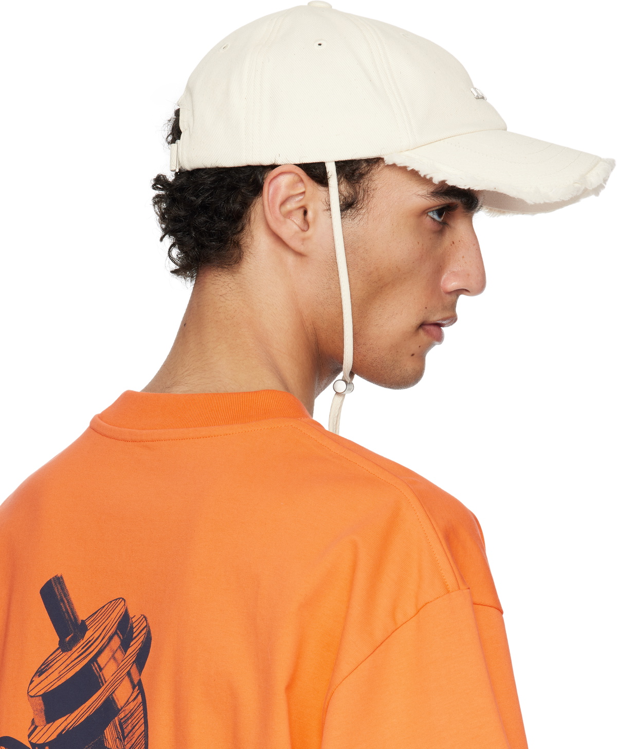 JACQUEMUS Off-White Les Classiques 'The Artichaut' Cap Jacquemus