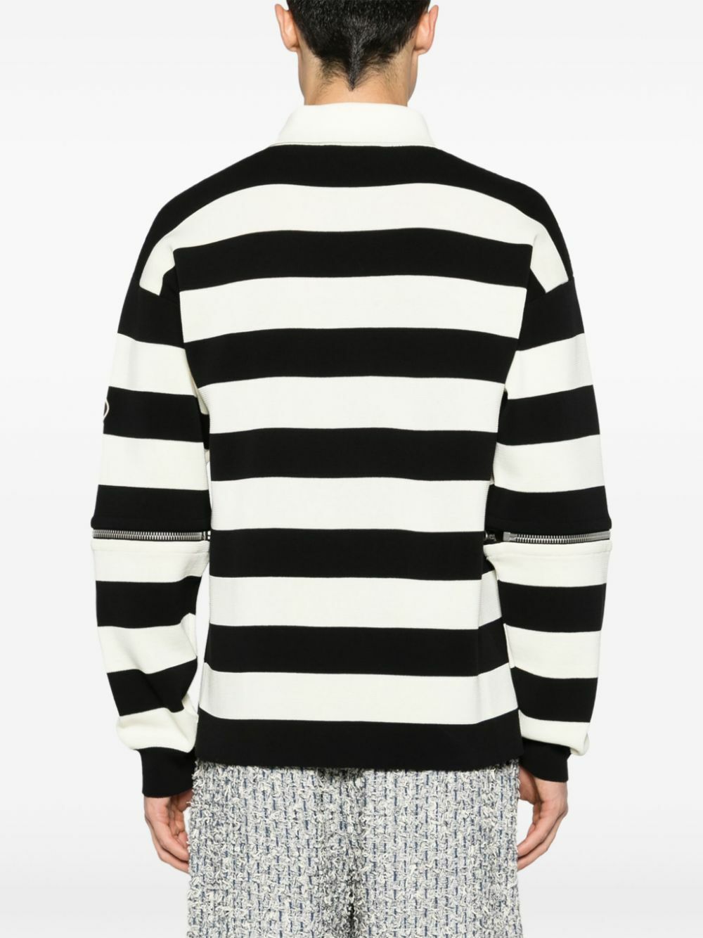 Gucci Black And White Convertible Polo Shirt Gucci