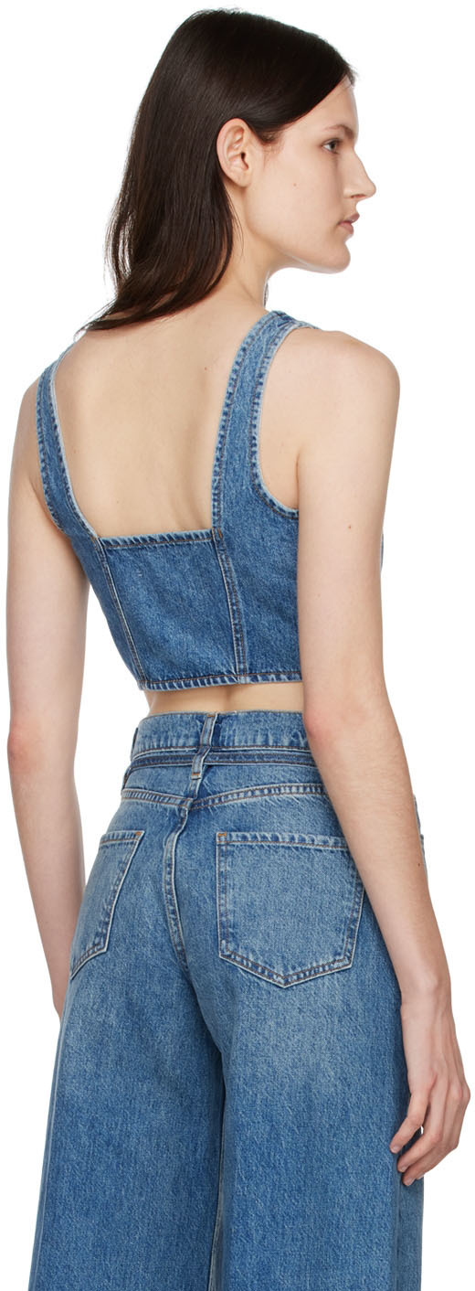 Frame Blue Denim Tank Top Frame Denim