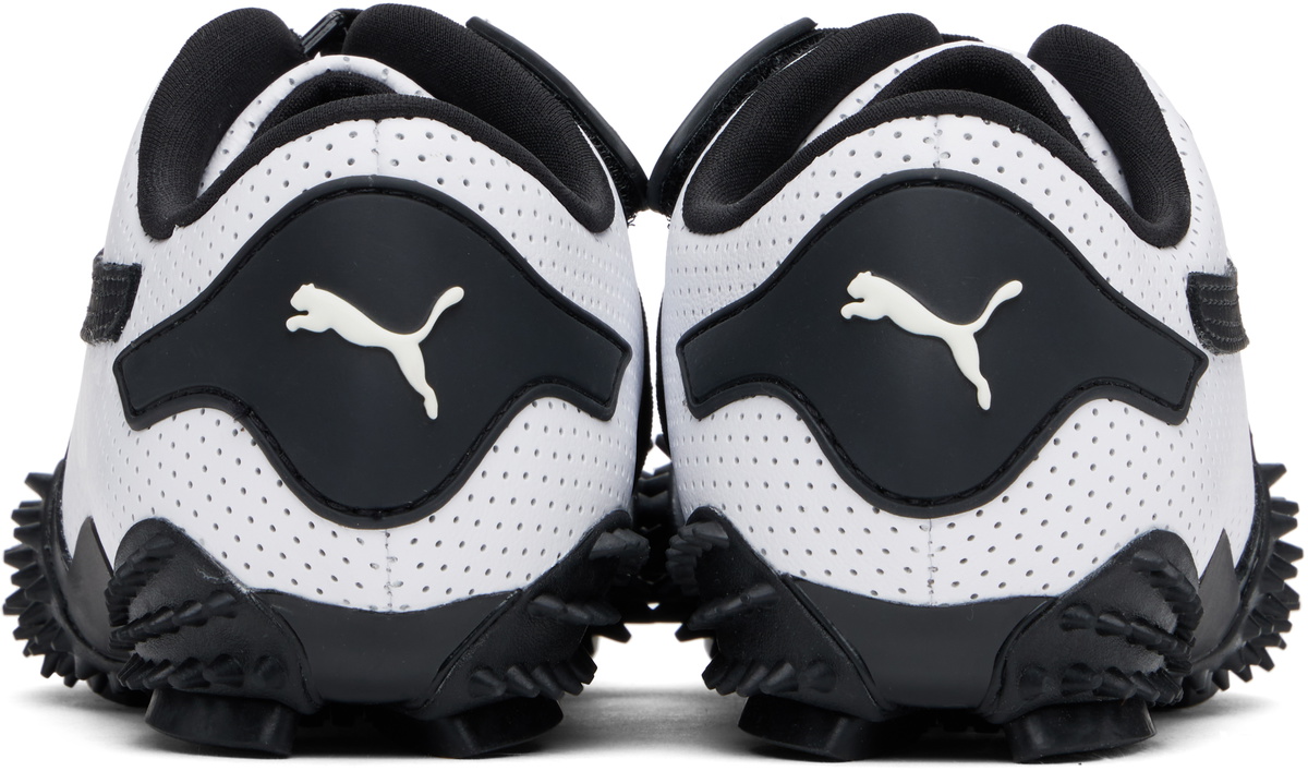 PUMA White & Black Mostro Perforated Sneakers Puma