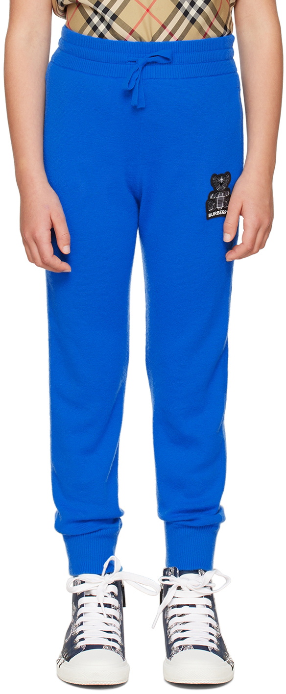 Burberry Kids Blue Thomas Bear Lounge Pants Burberry