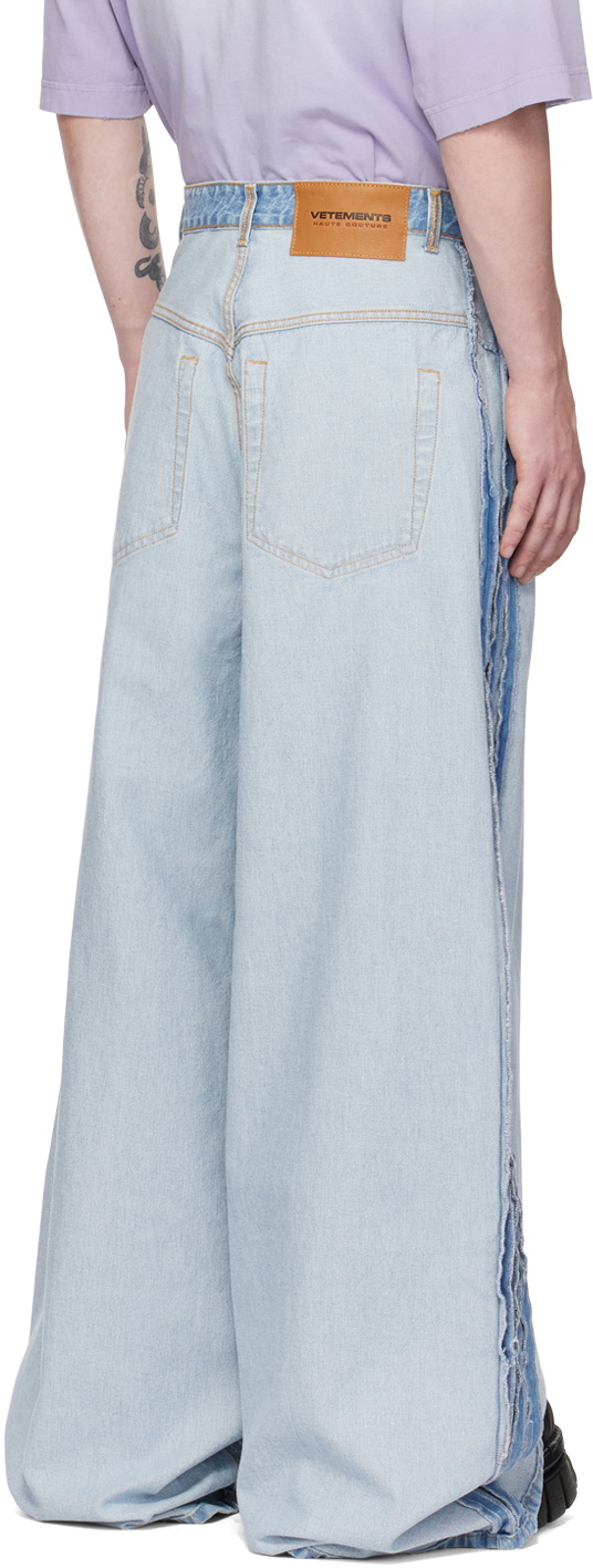 VETEMENTS Blue Inside Out Jeans Vetements