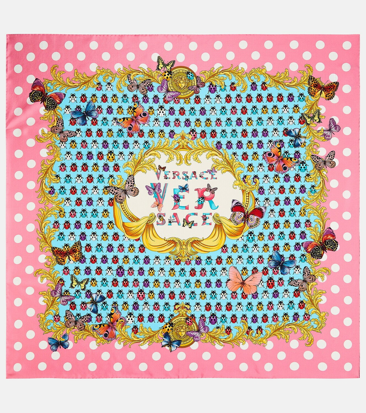 Versace Printed silk scarf Versace