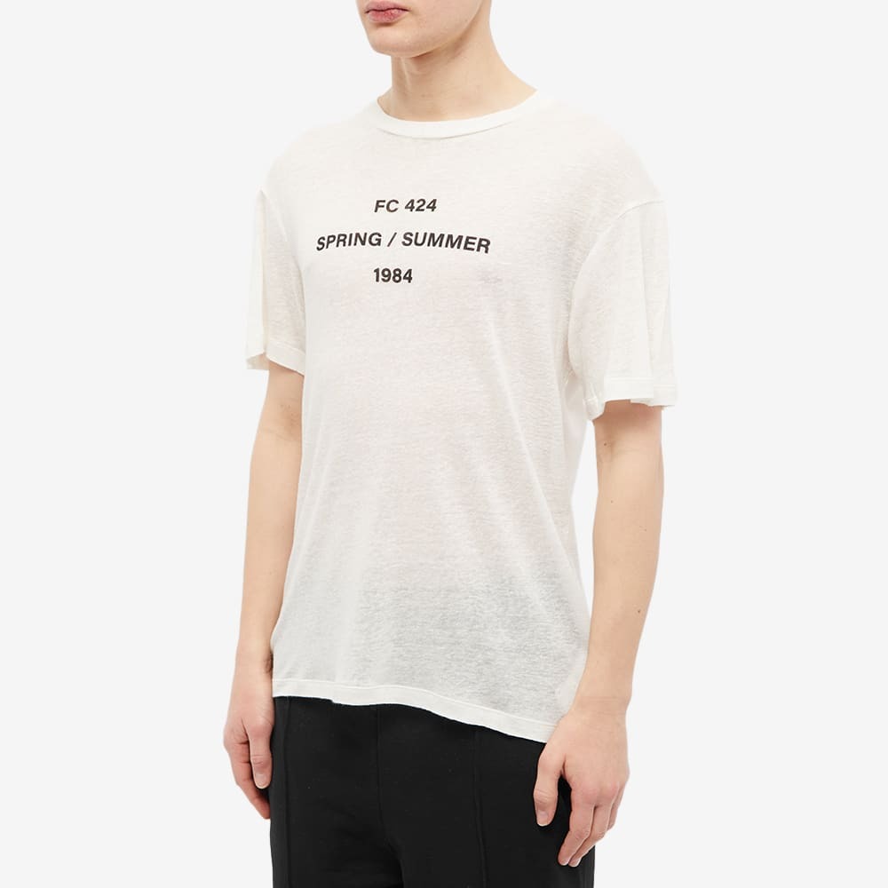424 Men's FC 1984 Logo T-Shirt in White 424