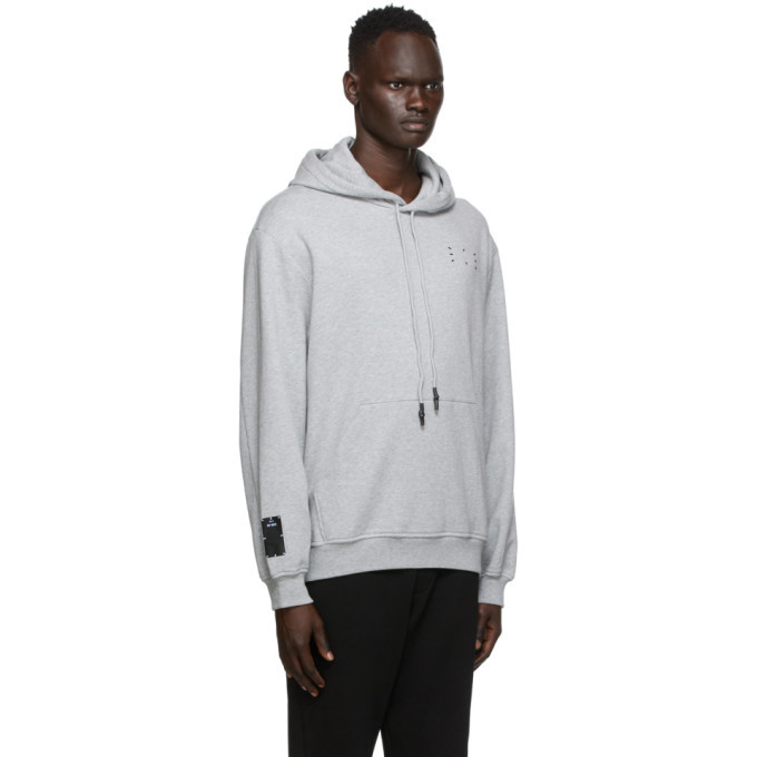 MCQ Grey Relaxed Fit Hoodie McQ Alexander McQueen