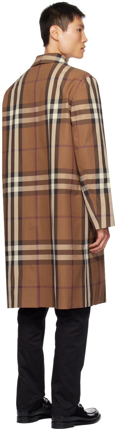 Burberry Brown Check Coat Burberry