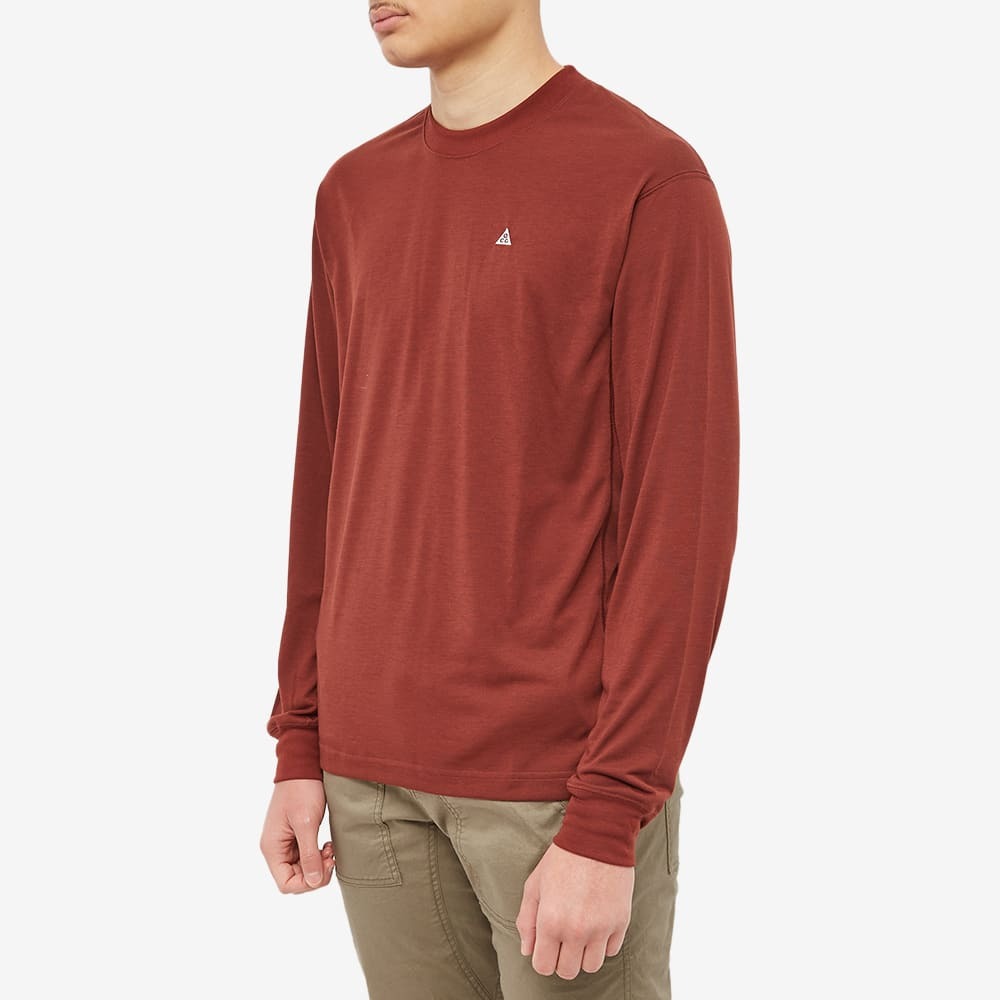Nike Men's ACG Dri-Fit Goat Rocks Top in Oxen Brown/Light Menta/Brown ...