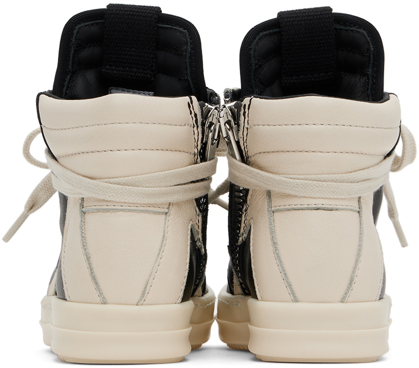 Rick Owens Baby Black & Off-White Babygeo Sneakers Rick Owens