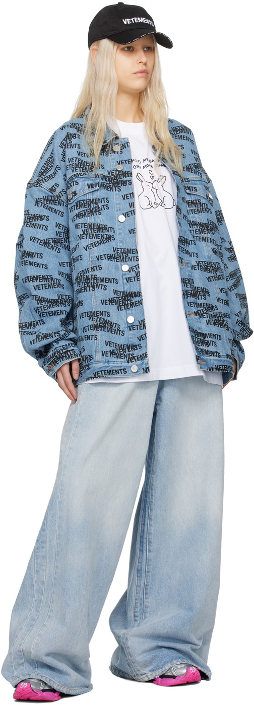 VETEMENTS Blue Destroyed Jeans Vetements