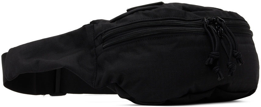 BEAMS PLUS Black 2 Zip Waist Bag Beams Plus