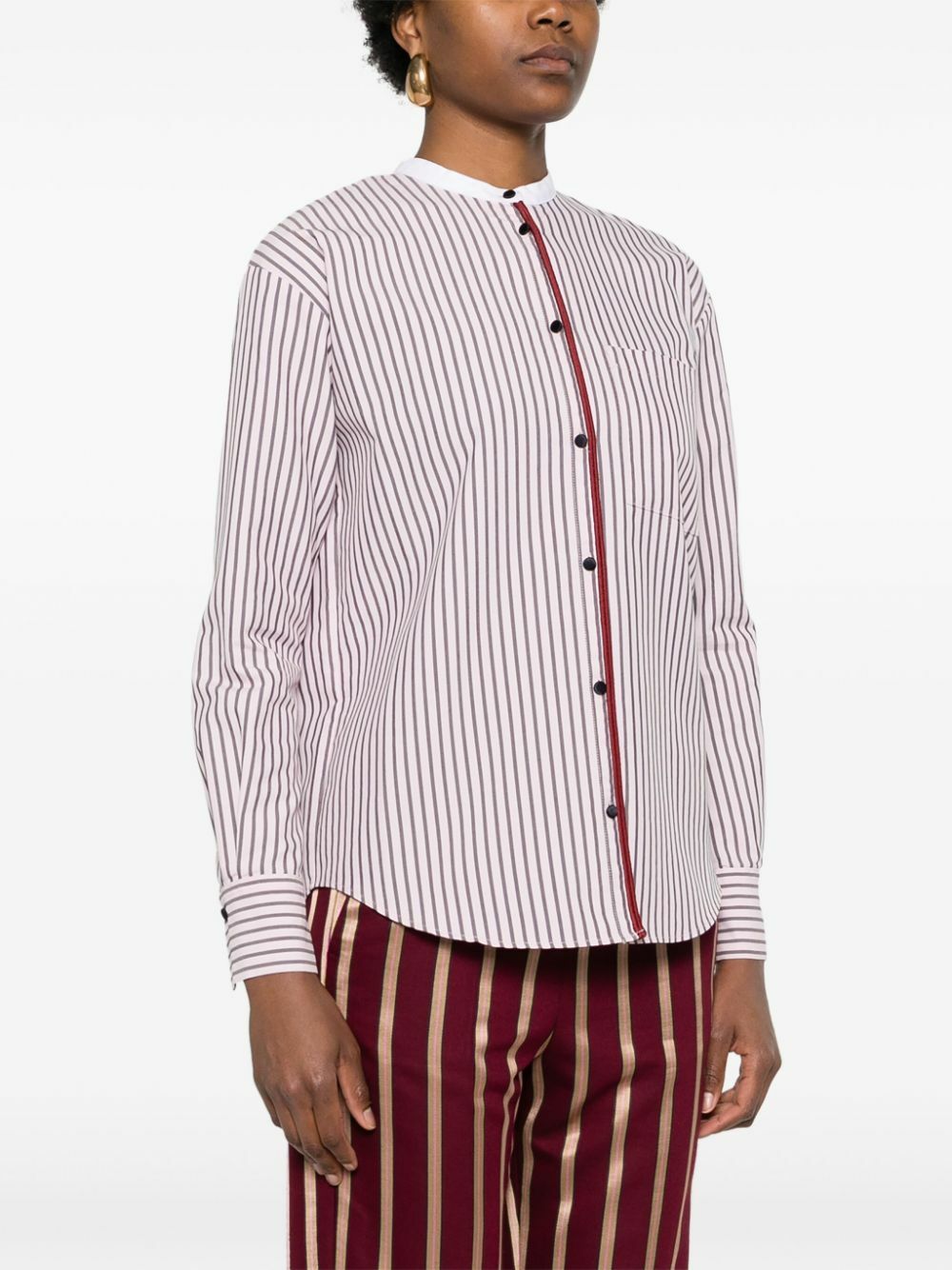 FORTE FORTE - Cotton Blend Striped Shirt Forte Forte