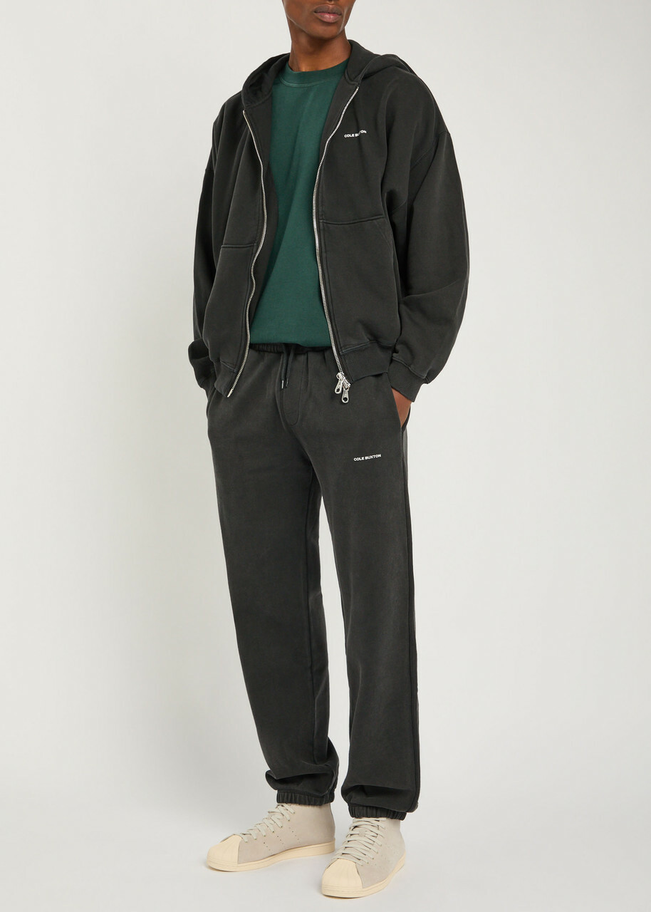 Cole Buxton Logo-print Cotton Sweatpants Black Cole Buxton
