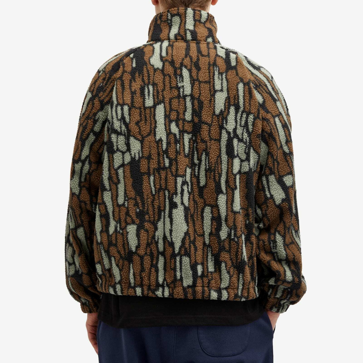 Patta Men's Woodie Fleece Jacket in Slate Black Patta
