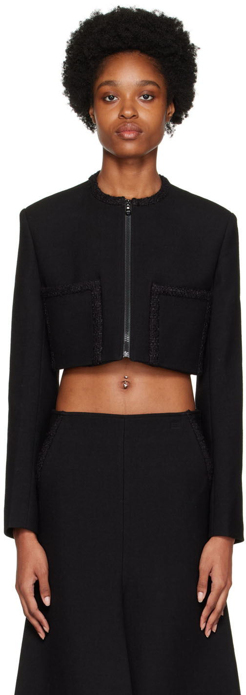 Recto Black Crop Jacket Recto