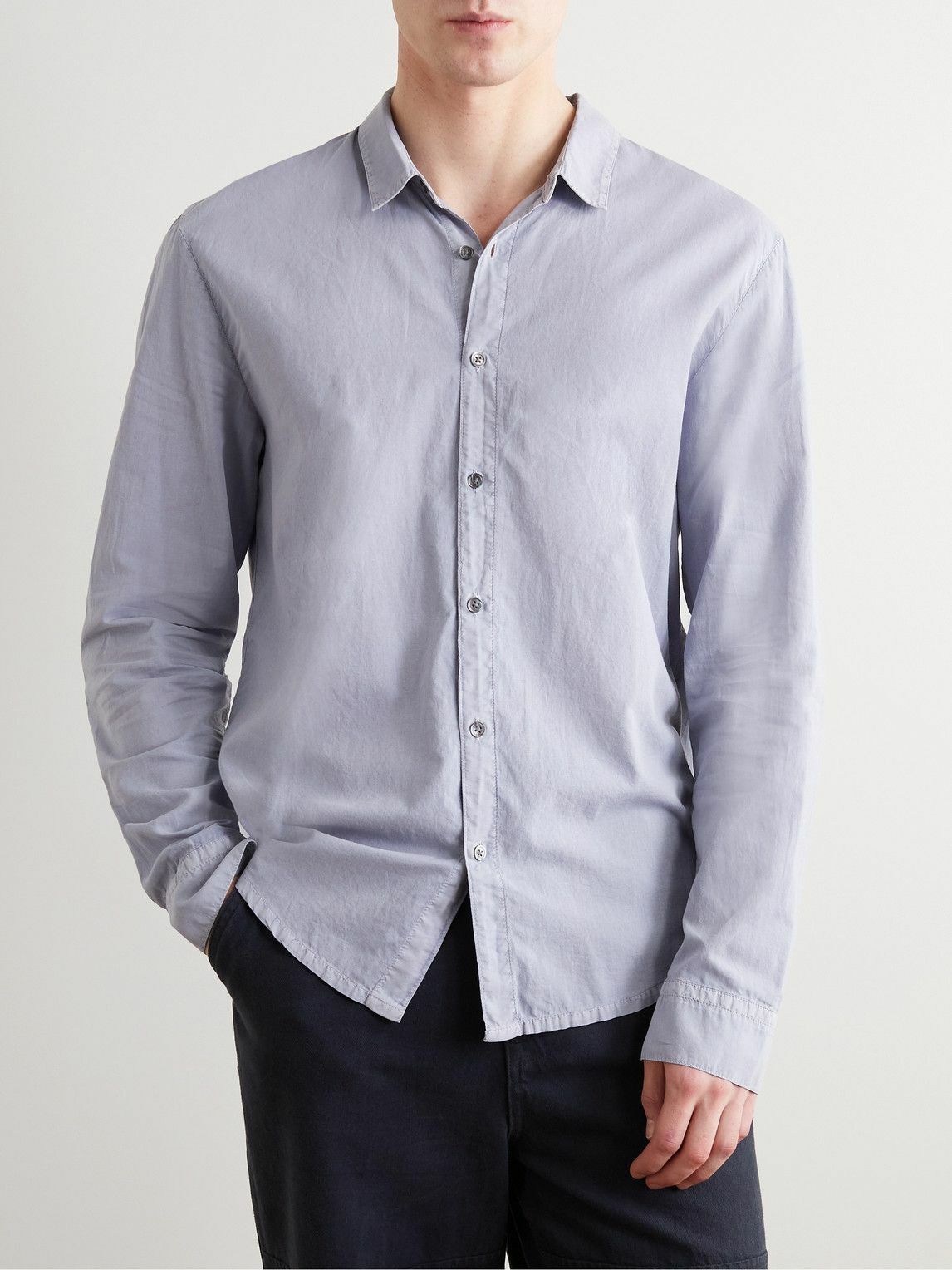 James Perse - Standard Cotton Shirt - Blue James Perse