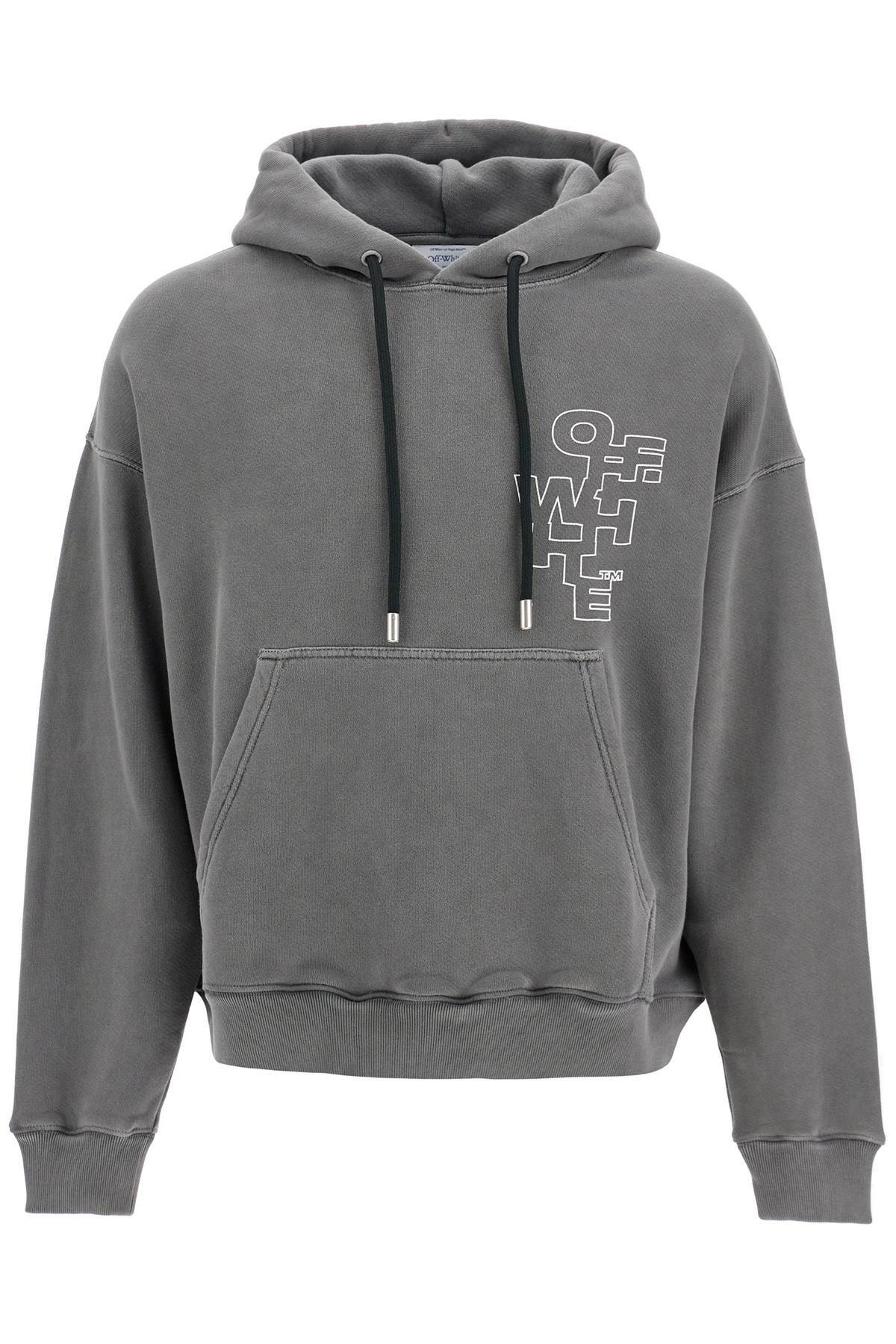 OFF-WHITE outline arrow hoodie Grey Off-White