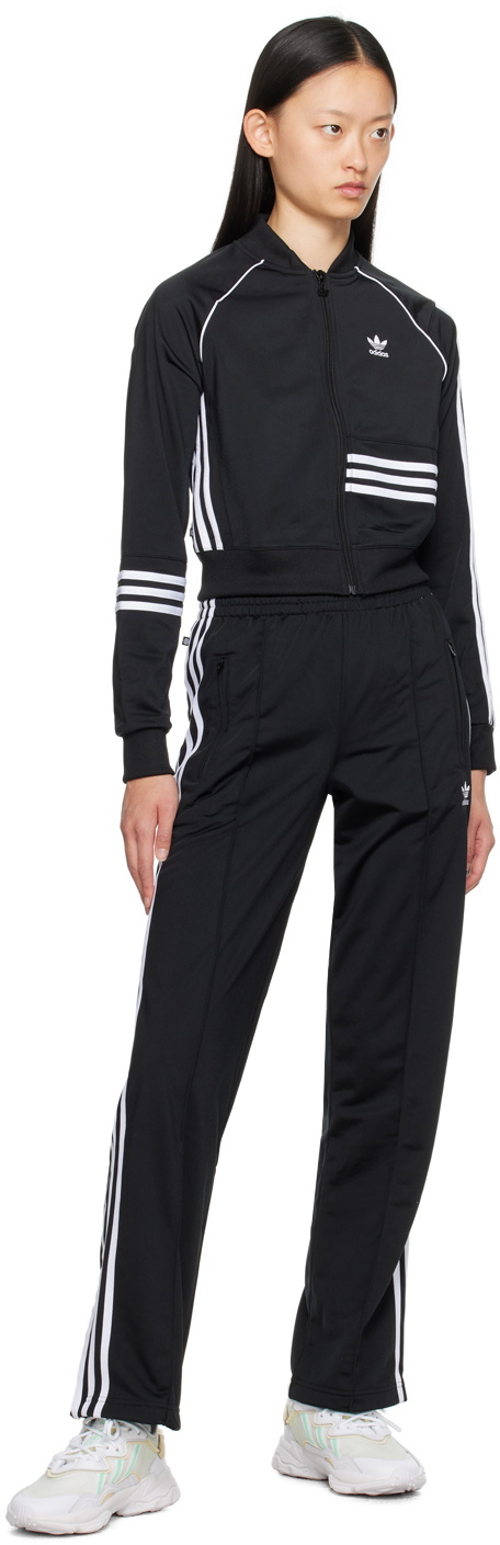adidas Originals Black Cropped Track Jacket adidas Originals