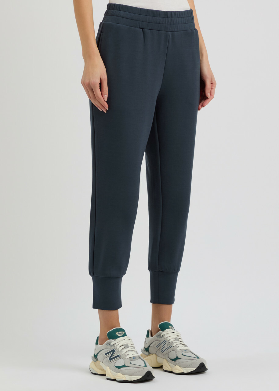 Varley The Slim Cuff Stretch-jersey Sweatpants Navy Varley