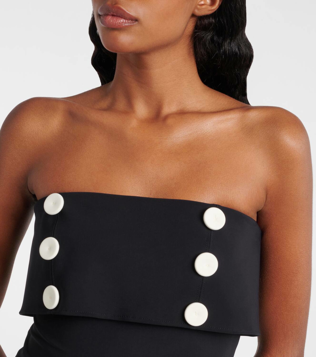 Karla Colletto Embellished strapless swimsuit Karla Colletto