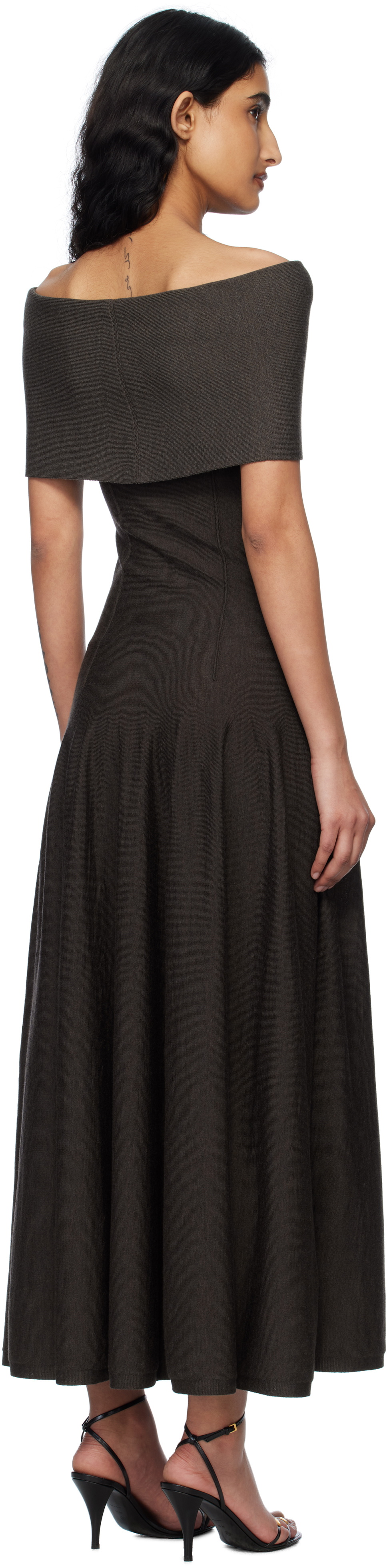 KHAITE Gray Ava Maxi Dress Khaite