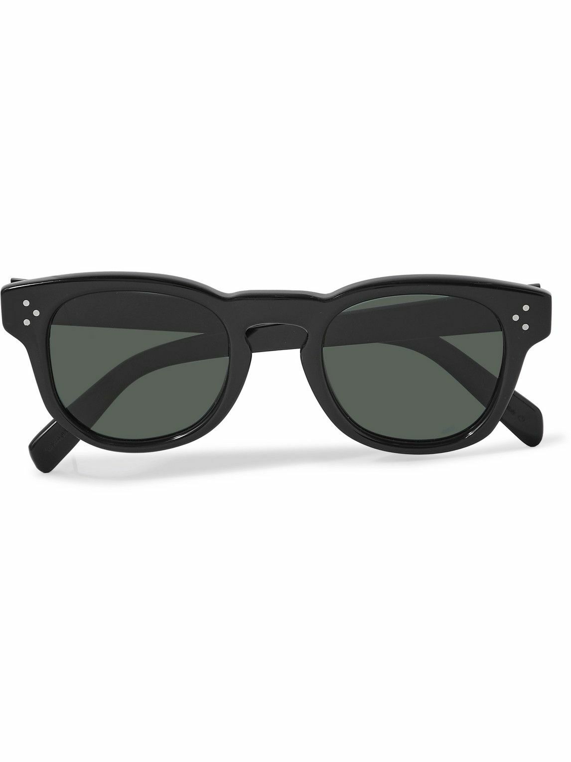 CELINE - Black Frame 42 Round-Frame Acetate Sunglasses Celine
