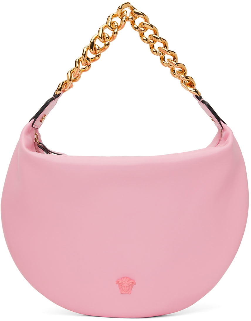 Versace Pink 'La Medusa' Soft Bag Versace