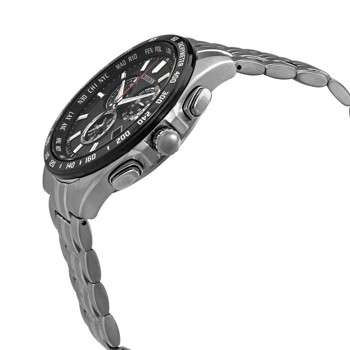 Citizen Perpetual Chronograph Black Dial Mens Watch CB5874-90E Citizen