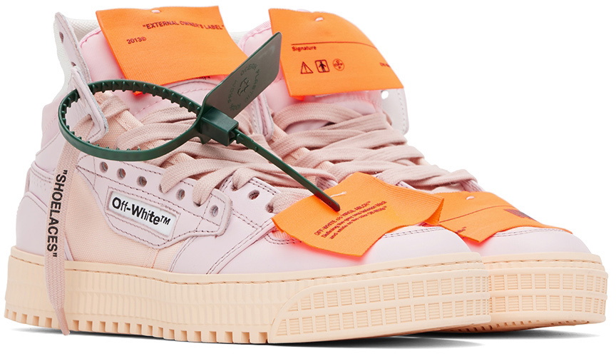Off-White Pink Off Court 3.0 High-Top Sneakers Off-White