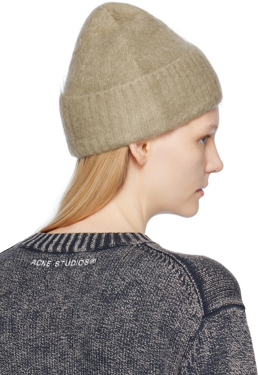 Acne Studios Beige Wool Beanie Acne Studios