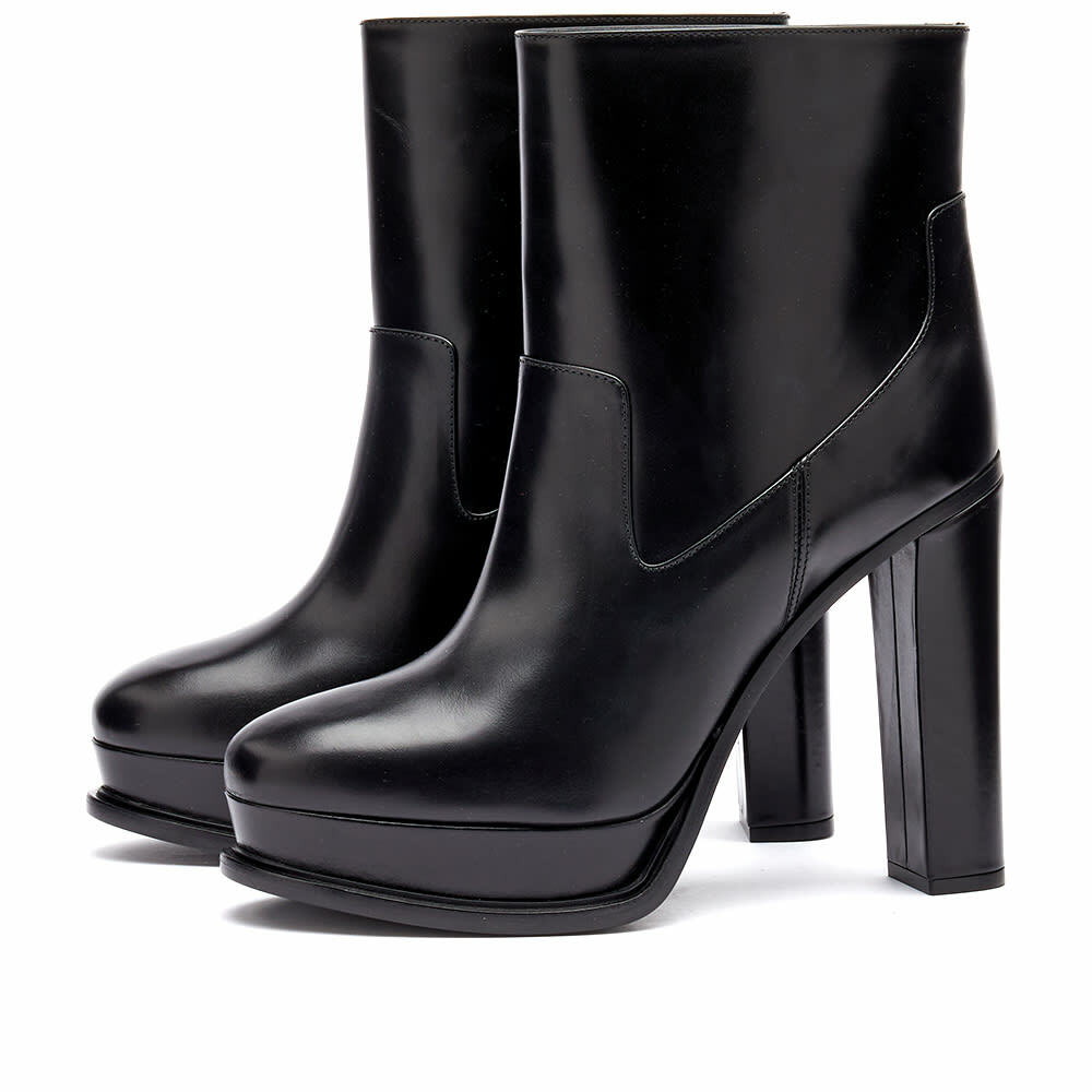 Alexander McQueen Women's High Heel Platform Boot in Black Alexander ...