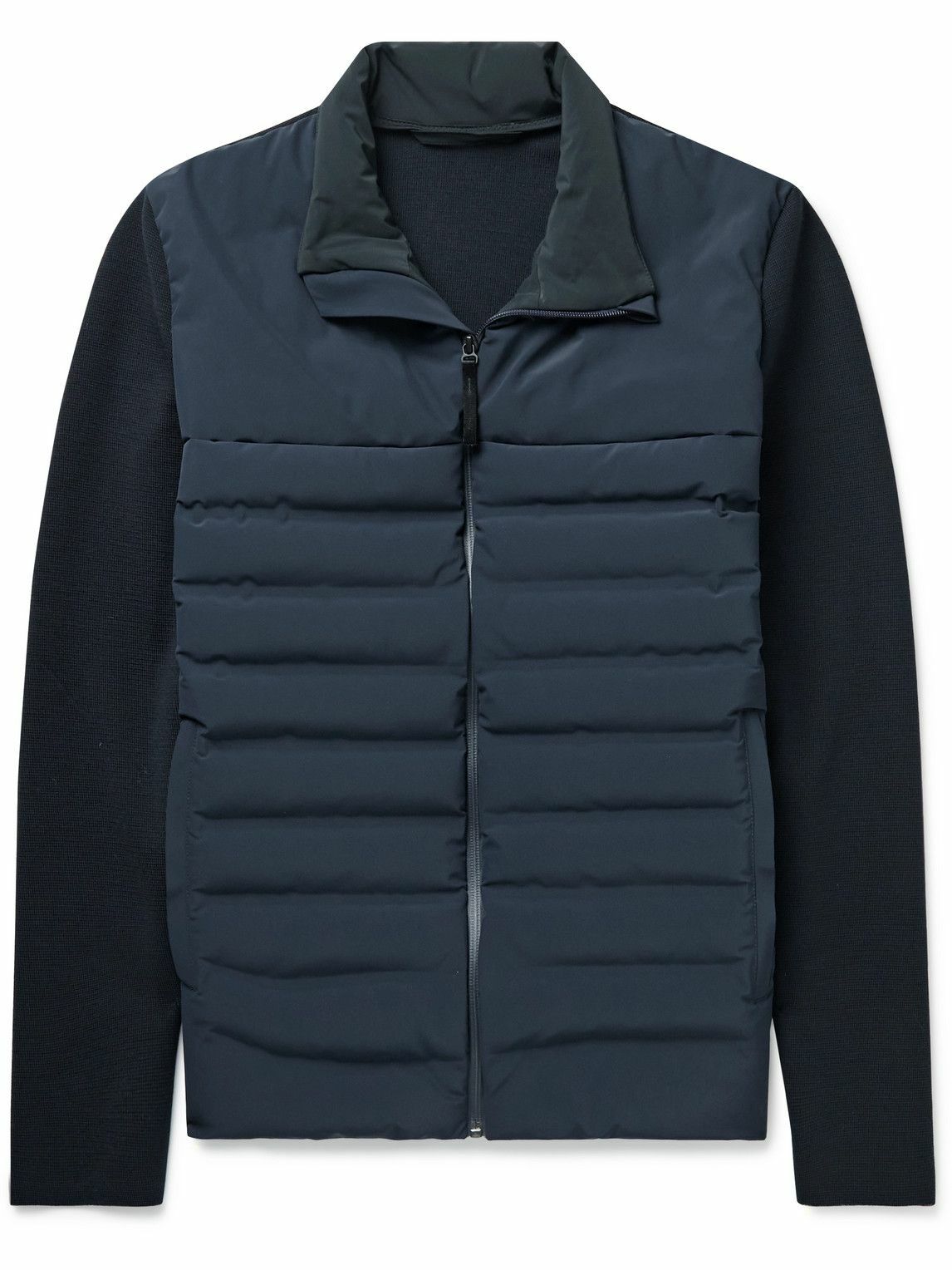 Aztech Mountain - Dale of Aspen Quilted Panelled Wool-Blend Zip-Up Ski ...